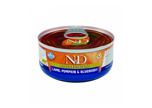 N&D Vlažna hrana za mačke Can Cat Lamb, Pumpkin&Blueberry, 70g