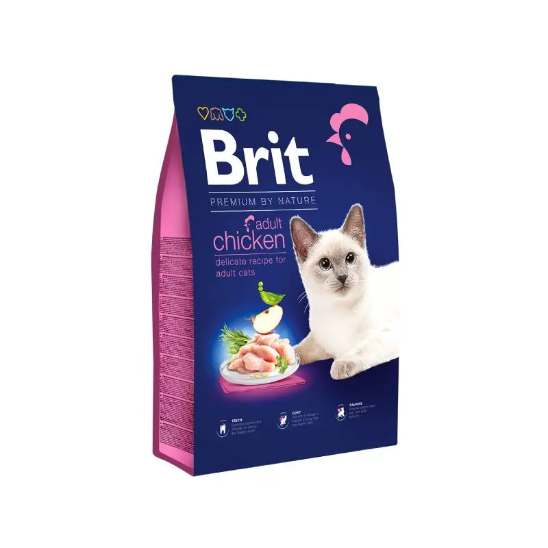 Brit Premium suva hrana za odrasle mačke, piletina, 1,5 kg