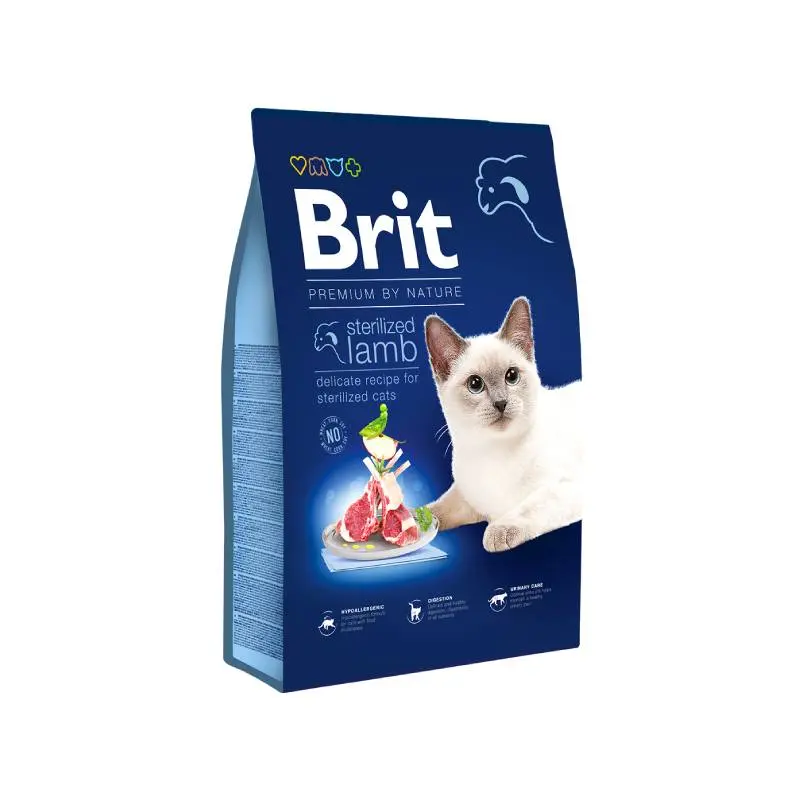 Brit Premium suva hrana za mačke, јagnjetina, 1,5 kg