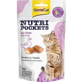 GimCat Nutri Pockets Poslastica za mačke sa ukusom pačetine, 60g