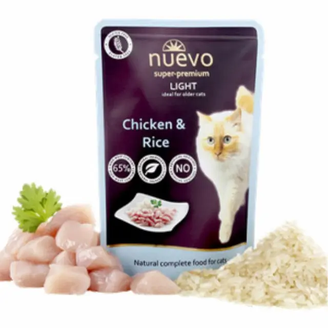 NUEVO Vlažna hrana za mačke, Piletina i pirinač, 85g