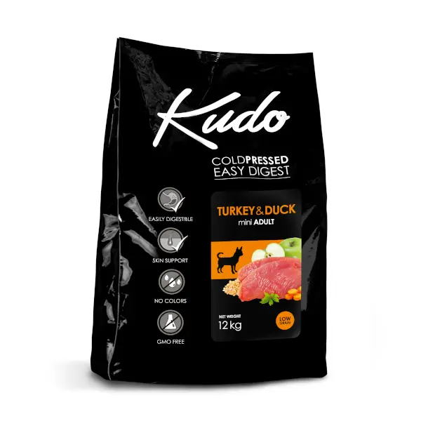 KUDO Hrana za pse od ćuretine i pačetine Mini Adult LG 3kg
