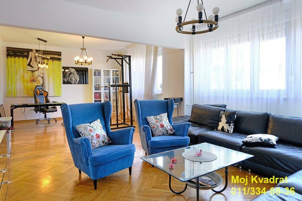 Trosoban stan, Beograd – Centar (Savski venac) | Izdavanje · 93m² · 1.300€