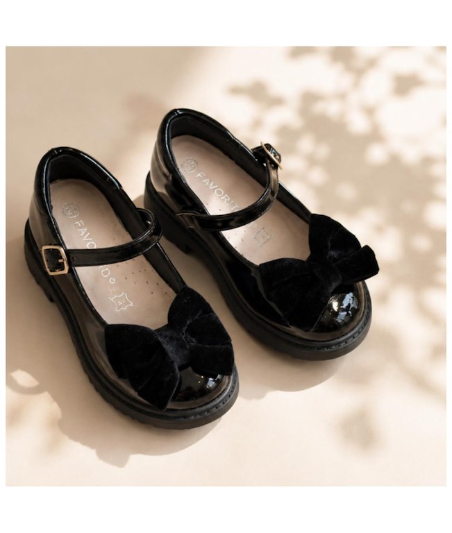 FAVORITO DEČIJE BALETANKE - BOW / BLACK