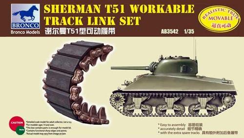 Bronco AB3542 Sherman T51 Workable Track Link Set
