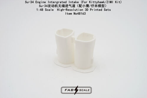 NEW! Fab Scale Fa48163 Sukhoi Su-34 - Engine Intergrated Intake (for Kitty Hawk and Zimi Models Kits / 3D-Printed)