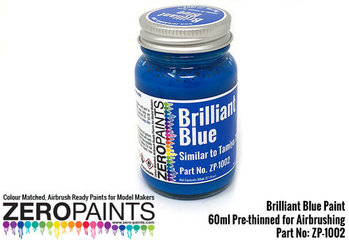Zero Paints 1002 Brilliant Blue - Similar to Tamiya TS-44 Matt