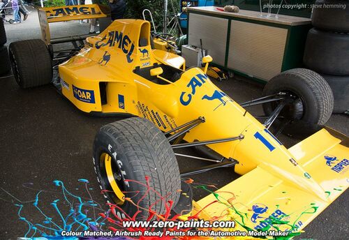 Zero Paints 1021 - Team Camel Lotus Yellow (99T -100T) Paint