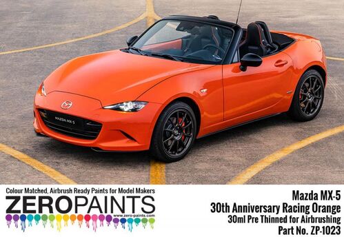 Zero Paints 1023-ANNIVERSARY 1023 Mazda MX-5 30th Anniversary Racing Orange