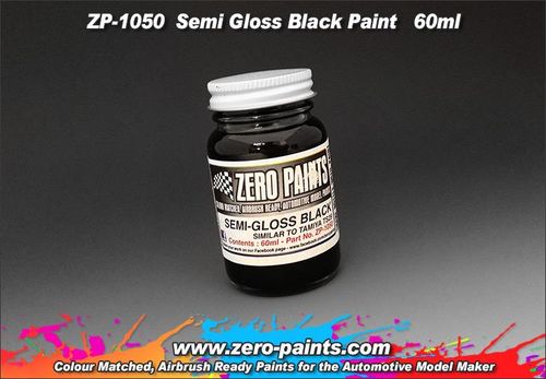 Zero Paints 1050 Semi Gloss Black Matt
