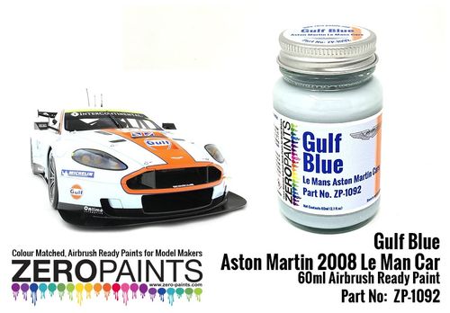 Zero Paints 1092 Aston Martin Le Mans Gulf Blue Matt