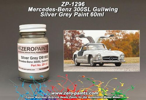 Zero Paints 1296 Mercedes Benz 300SL Blue Grey DB166