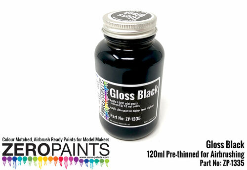 Zero Paints 1335 - Gloss Black Paint