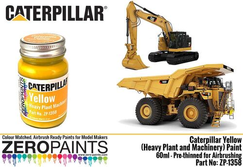 Zero Paints 1358 Caterpillar Yellow (Heavy Plant and Machinery)