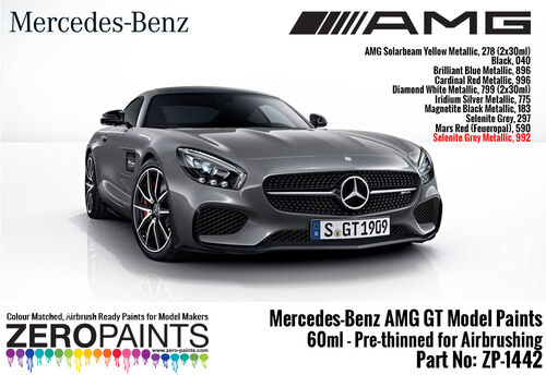 Zero Paints 1442-SELENITEM Mercedes AMG GT - Selenite Grey Metallic (992)