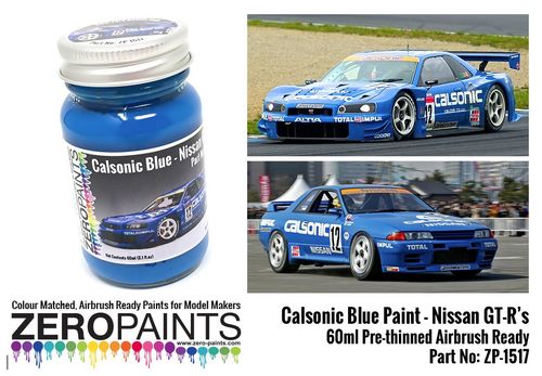 Zero Paints 1517 Calsonic Blue Paint 60ml