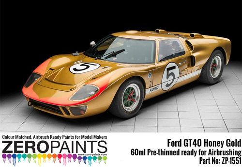 Zero Paints 1551 Ford GT40 Honey Gold Matt