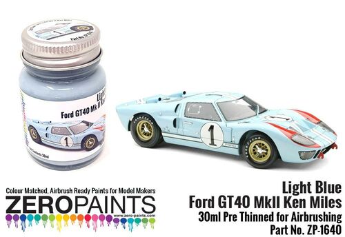 Zero Paints 1640 Light Blue Ford GT40 Mk II Ken Miles