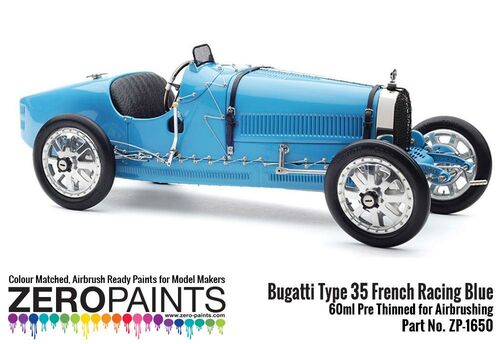 Zero Paints 1650 Bugatti Type 35 French Racing Blue