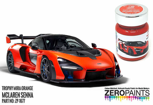 Zero Paints 1677 - Senna McLaren Trophy Mira Orange Paint