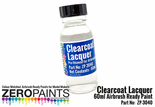 Zero Paints 3040 - Clearcoat Lacquer (Pre-Thinned Ready For Airbrushing)