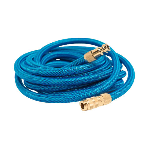 Harder & Steenbeck 125963 Wężyk w oplocie 2m z końcówką szybkozłączki do kompresora 5mm