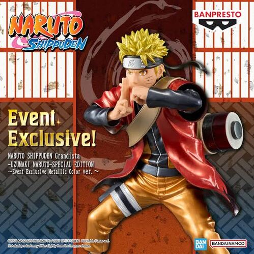 NEW! Bandai BP28983 Naruto Shippbuden Grandista - Naruto Uzumaki (Special Edition) Event Exclusive