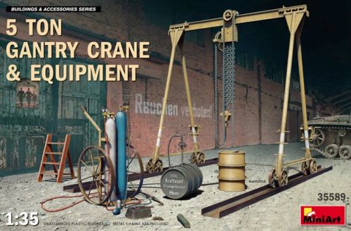 MiniArt 35589 5 Ton Gantry Crane and Equipment