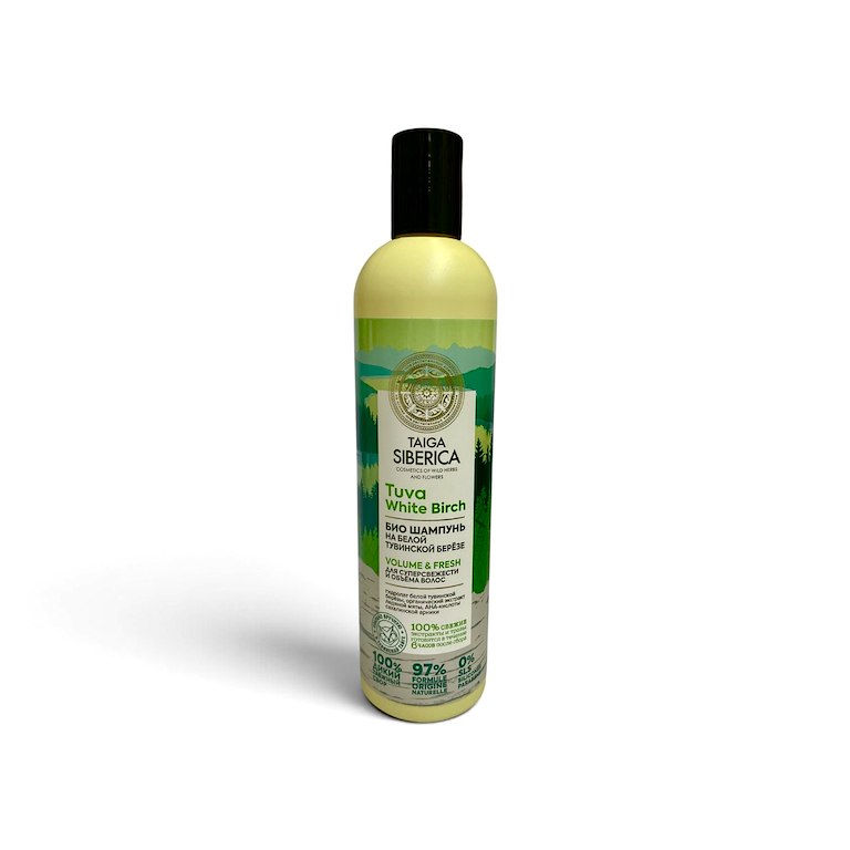 BIO šampon „Doctor Taiga“ – osvežavajući za super svežinu i volumen kose, 400 ml