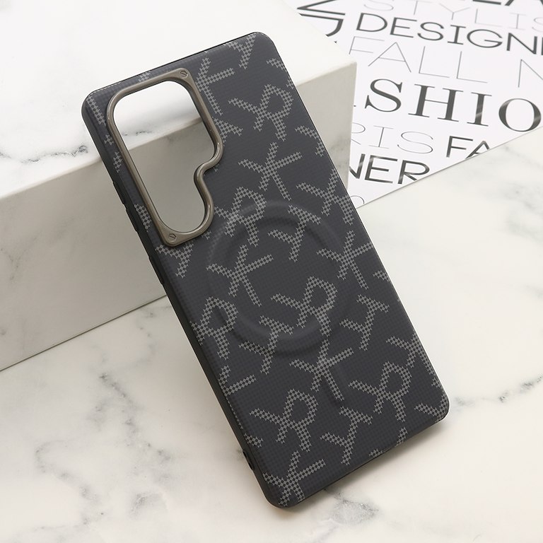 Zastitna maska (futrola) MONOGRAM MagSafe - Samsung S938 Galaxy S25 Ultra 5G crna (MS)