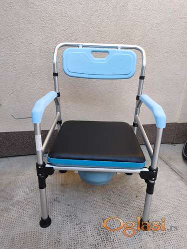Toaletna wc stolica aluminijumska nosivost do 200kg