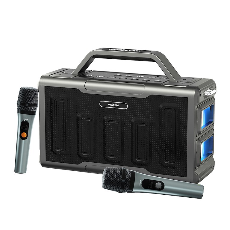 Zvucnik bluetooth Moxom 120W MX-SK89 sa dva mikrofona crni (MS)