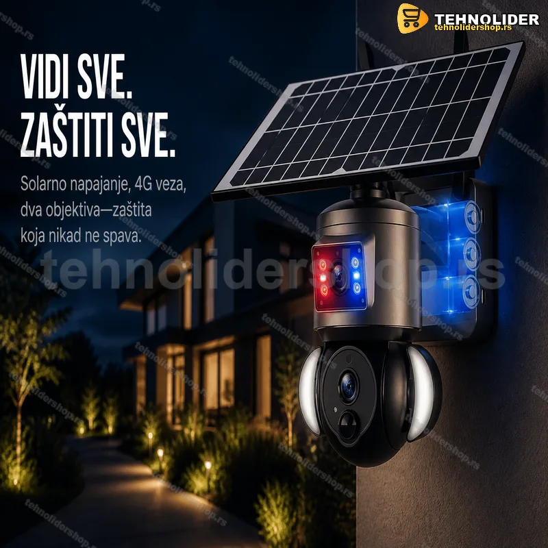 UBOX solarna 4G kamera sa dva objektiva i rotacijom