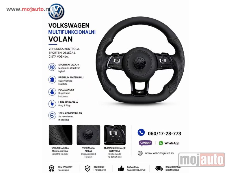 Volan vw golf 6,golf 7,passat b7,passat b8,polo,tiguan