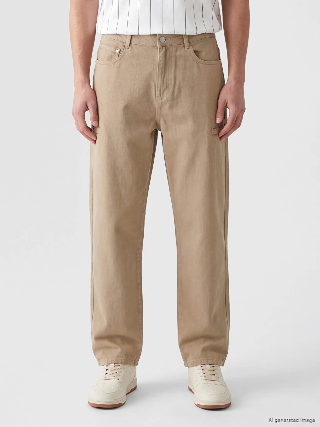 XSIDE Relax Fit Gabardinske Muške Pantalone
