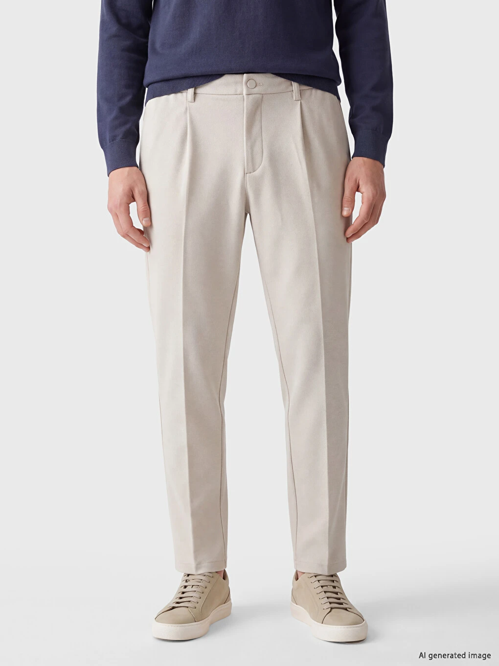 SOUTHBLUE Regular Fit Muške Plisirane Pantalone
