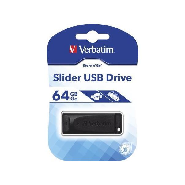 VERBATIM Slider USB 64 GB (98698)