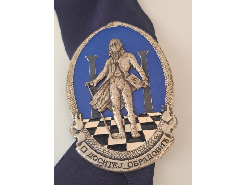 MASONSKA MEDALJA SA LENTOM I ZNAČKA