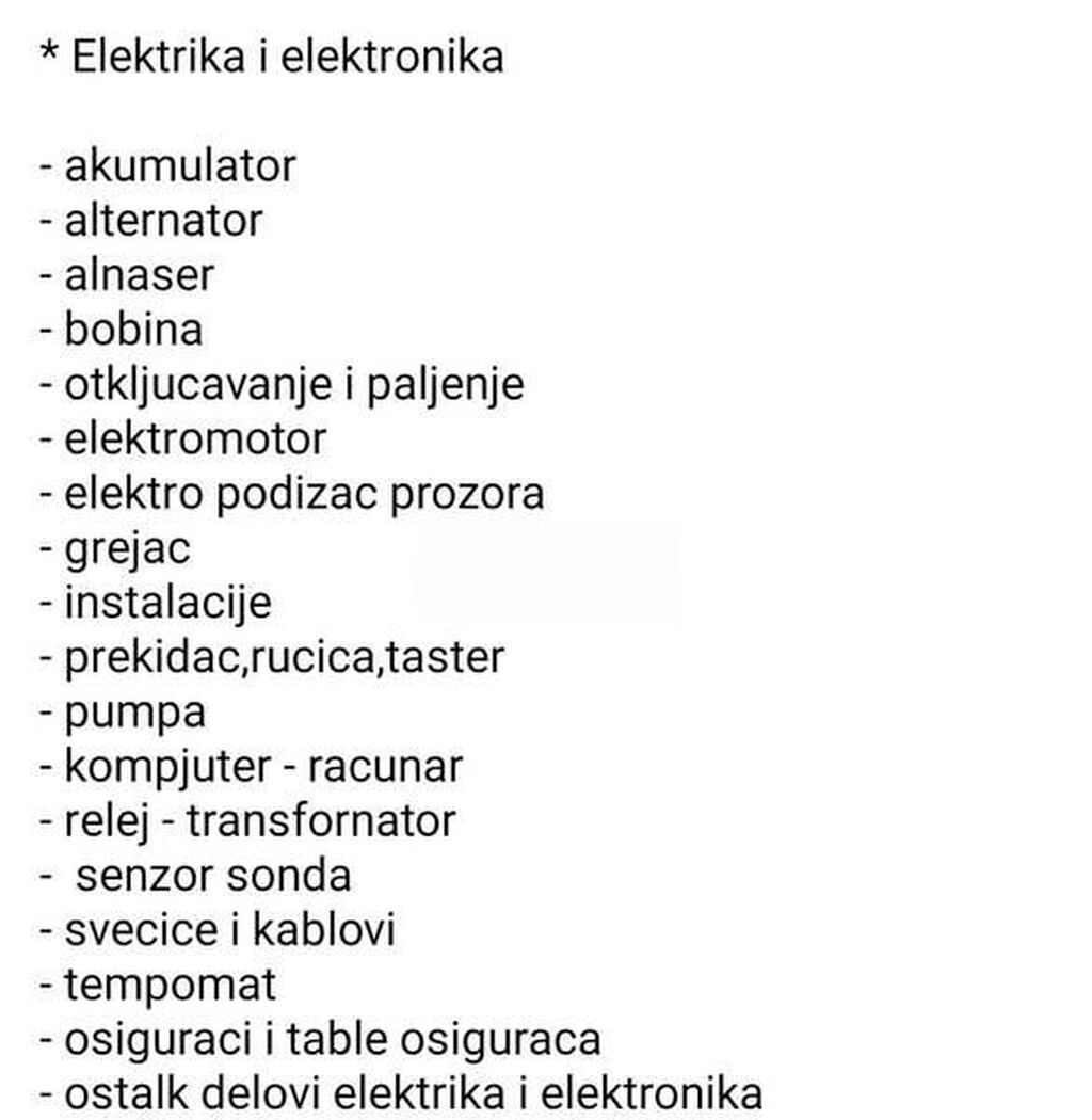 ELEKTRIKA ELEKTRONIKA ZA CITROEN XSARA PICASSO - 20HDI 66KW |
