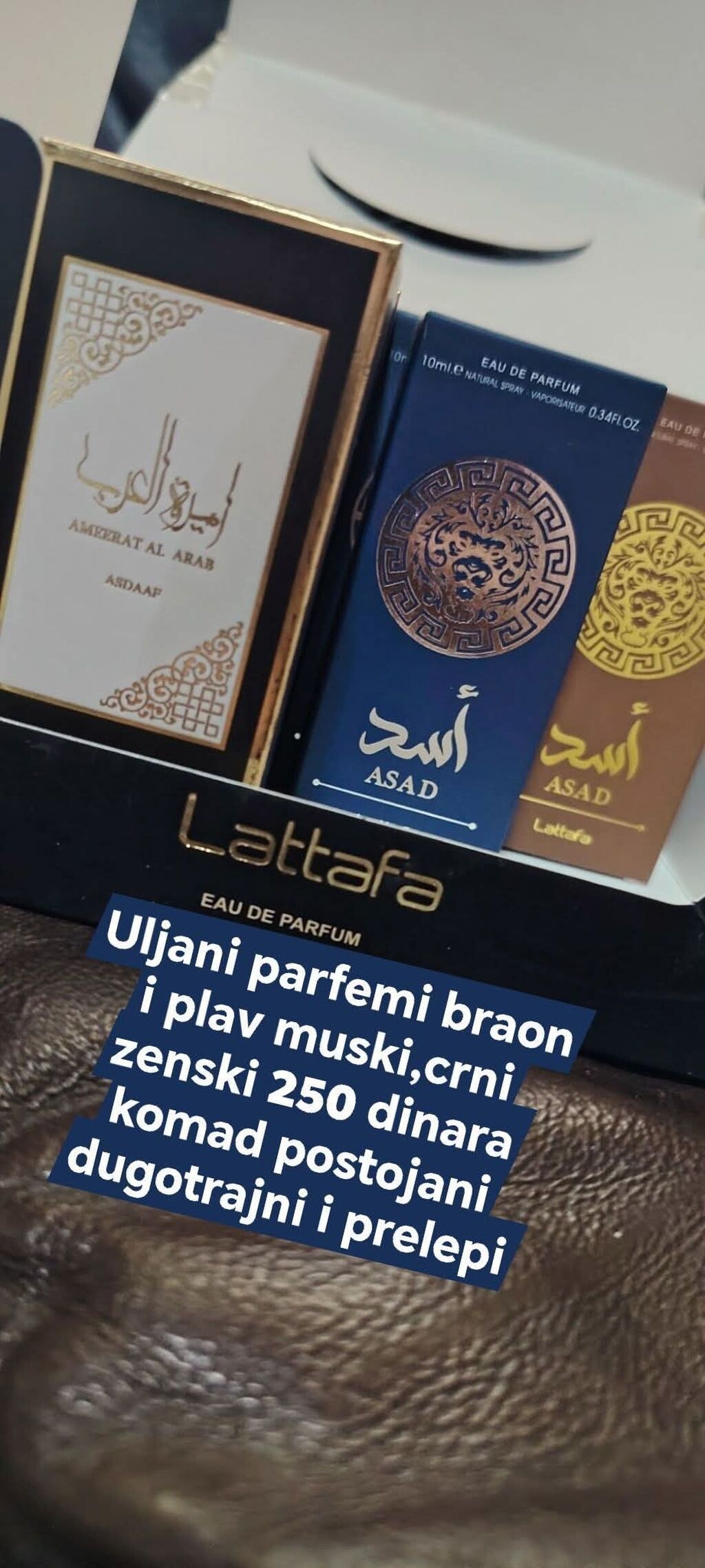 Parfemi i mirisni mistovi - Uljani parfemi Lattafa/Asdaaf – braon i