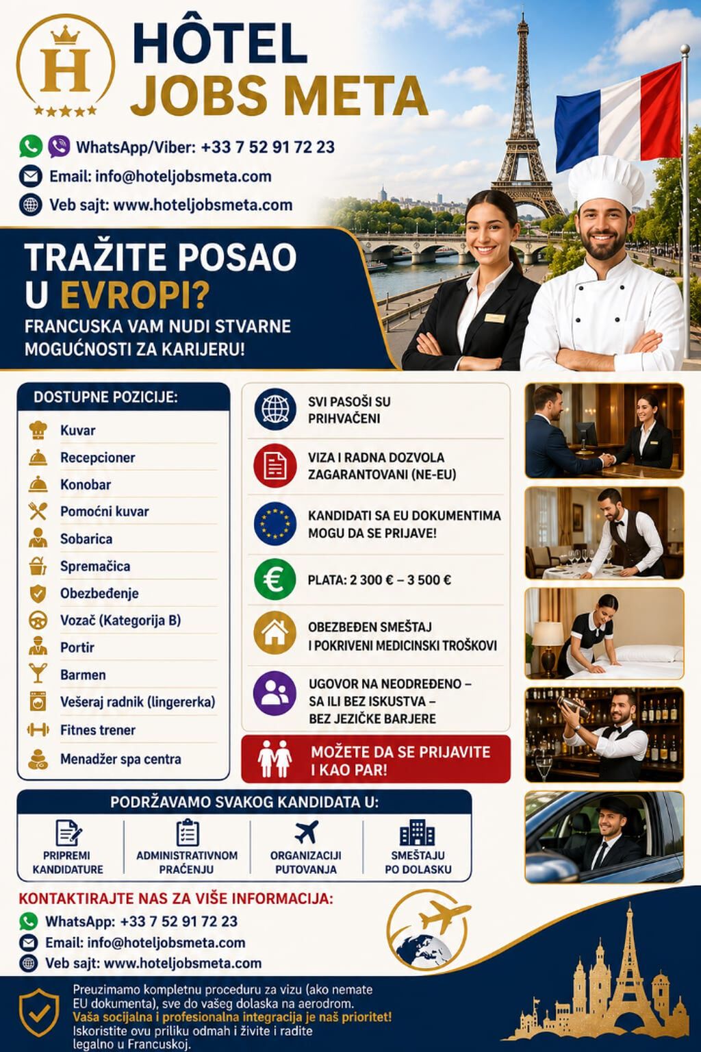 Tražite posao u Evropi? Francuska nudi prave mogućnosti za karijeru!