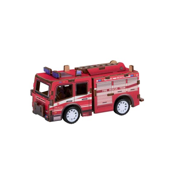 EDDY TOYS Drvena 3D slagalica Vatrogasno Vozilo