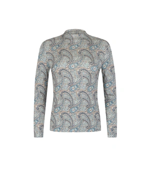 ŽENSKA BLUZA OD VISKOZE I SVILE SA PAISLEY PRINTOM