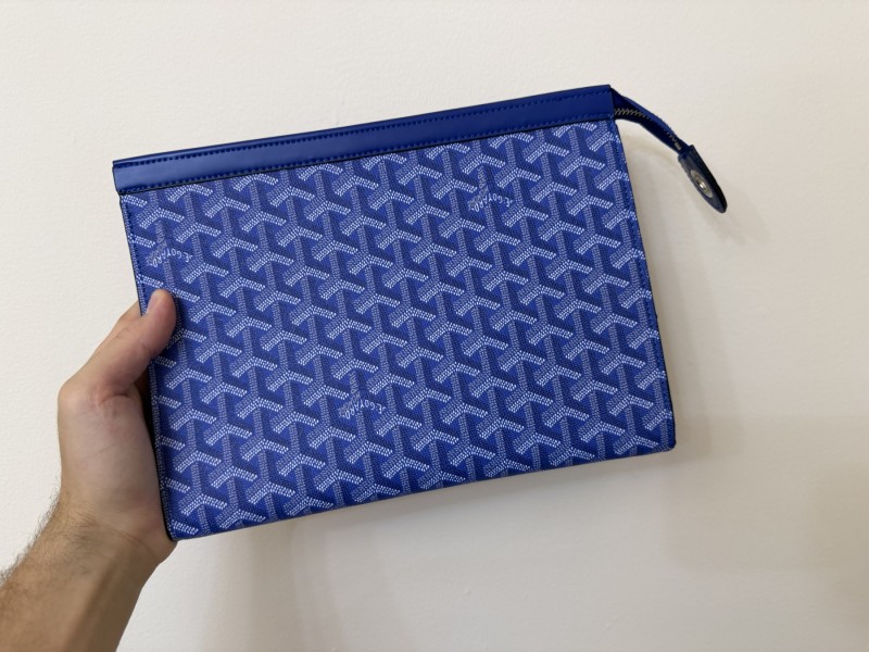 Muska rucna torba Goyard u plavoj boji