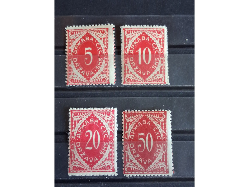 1919 - Kraljevina Jugoslavija-Cela serija * - Porto.