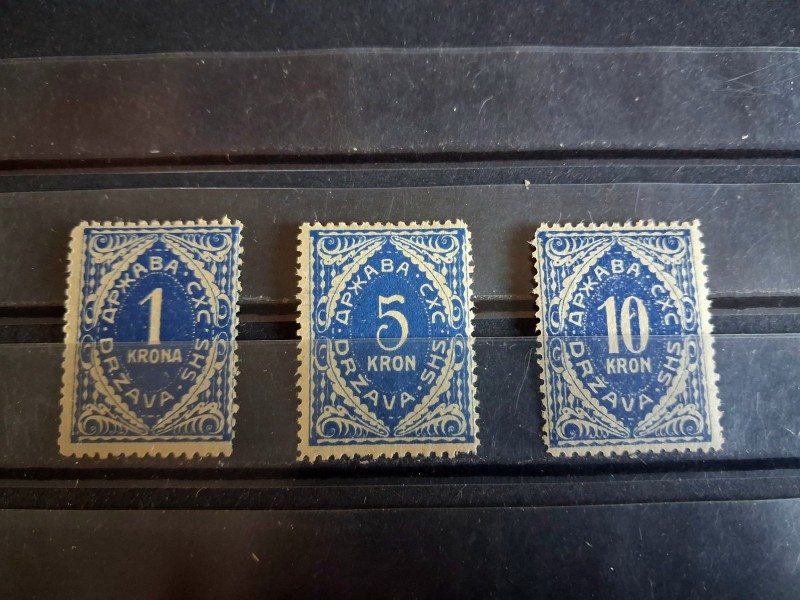 1919 - Kraljevina Jugoslavija-Cela serija *- Porto.