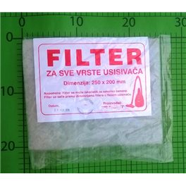 FILTER USISIVAČA UNIVERZALNI 250x200mm