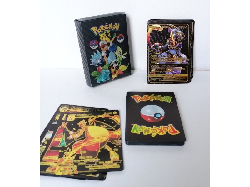 Pokemon karte 55 kom. crne u kutiji