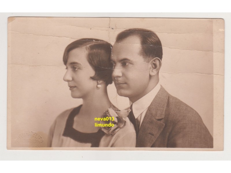 Stara FOTOGRAFIJA -PAR,slikano 1928g.u Temisvaru