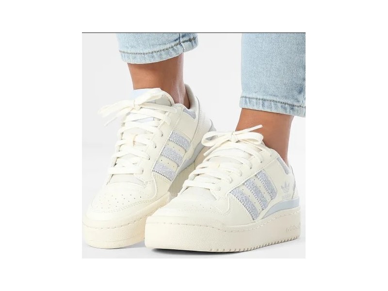 *ORIGINAL ADIDAS FORUM BOLD STRIPES IVORY 38-24*NOVO